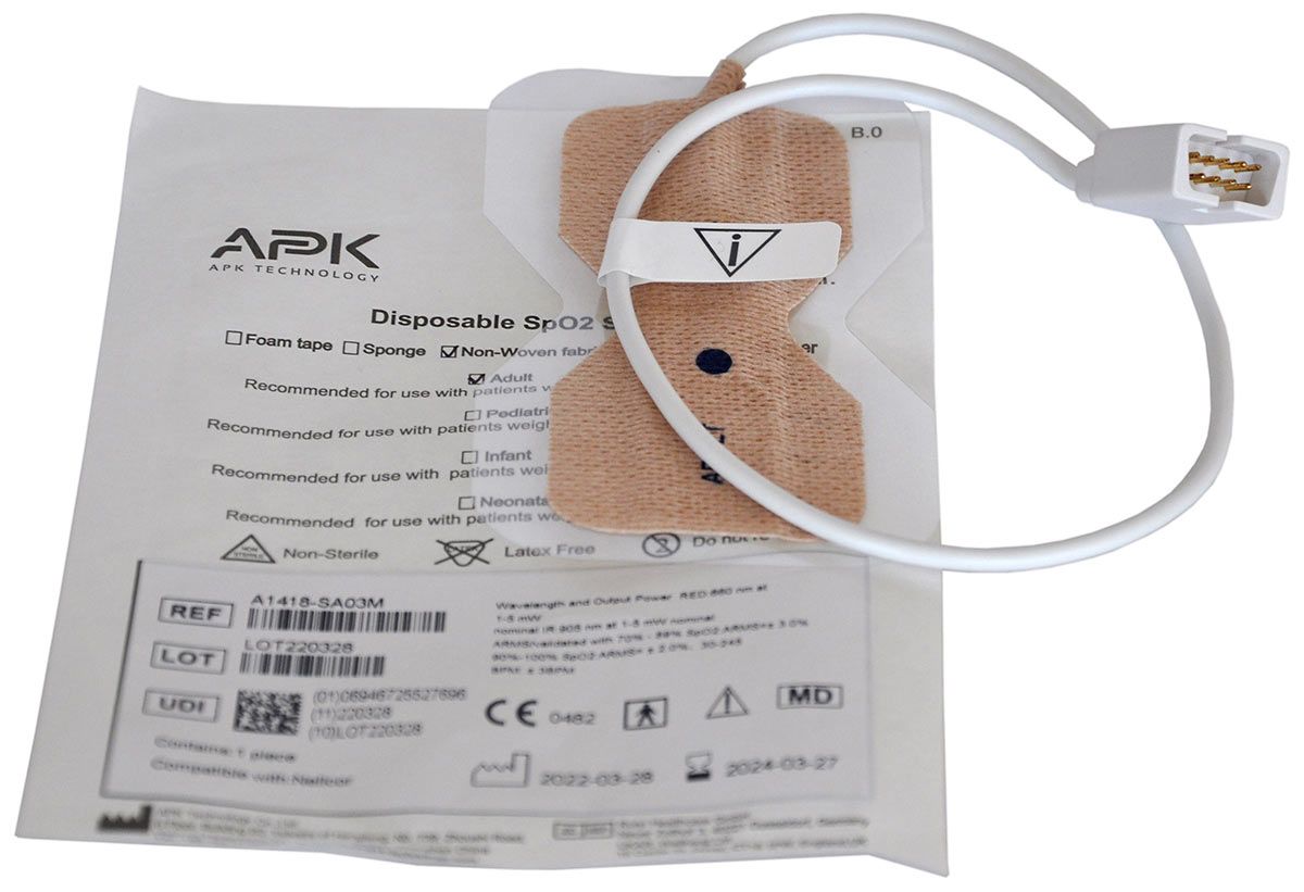 SENZOR SpO2 NALEPOVACÍ NÁPLAST - 9 pinů | Krásný - zdravotnická technika