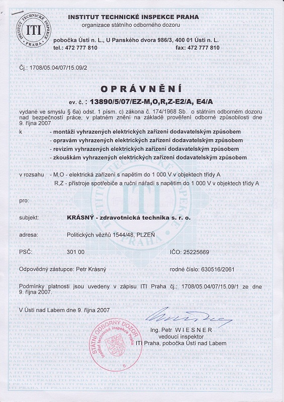 REVIZE LÉKAŘSKÝCH PŘÍSTROJŮ (BTK dle zákona 268/2014 Sb ...